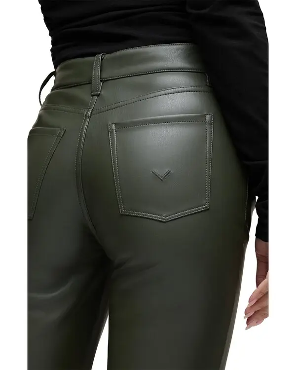Hudson Jeans Barbara Faux Leather High Rise Bootcut Jeans In Deep Depths