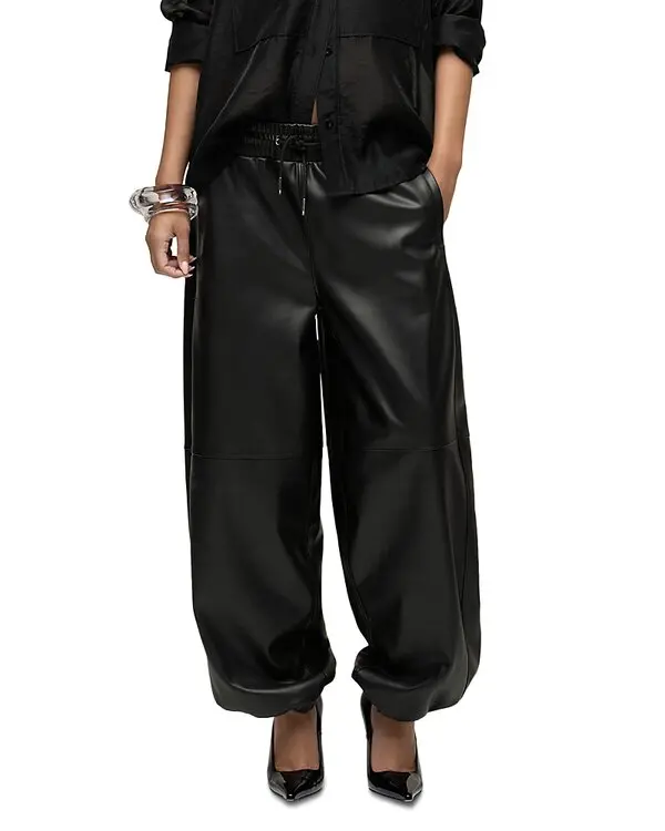 Hudson Jeans Faux Leather Balloon Joggers