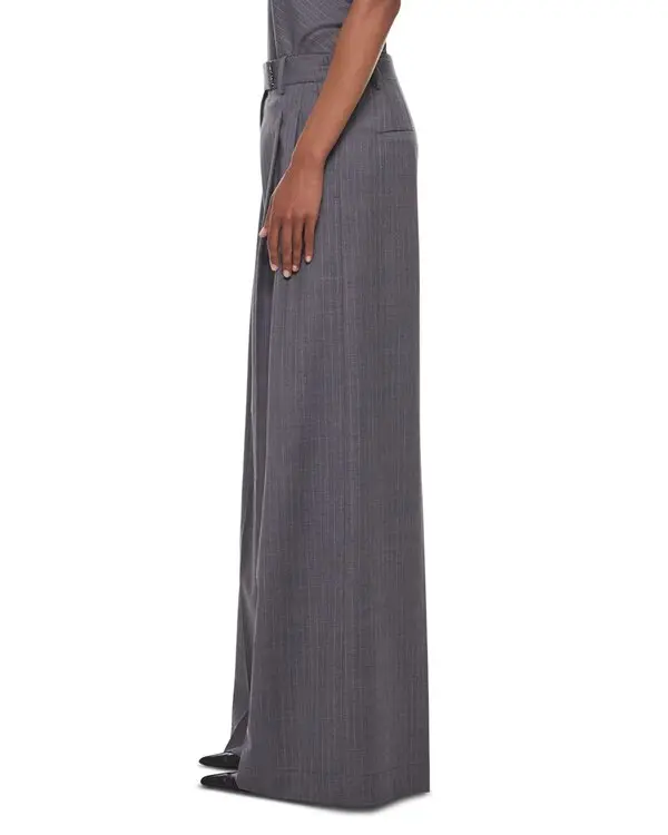 Helmut Lang Pleated Wide Leg Pants