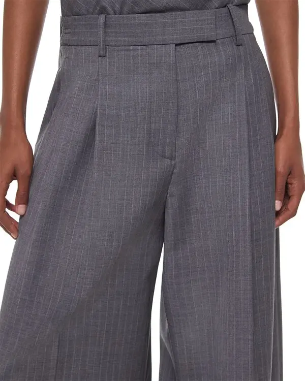 Helmut Lang Pleated Wide Leg Pants