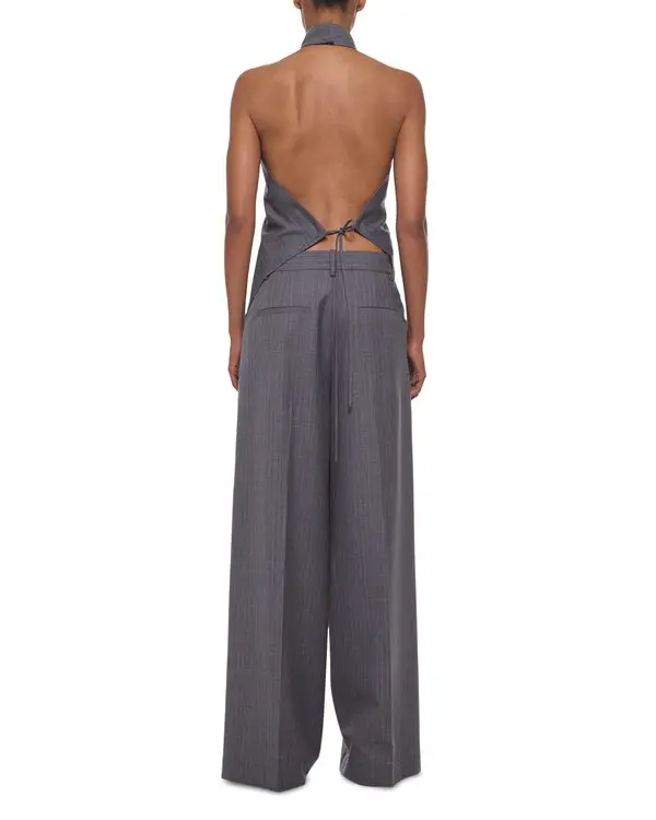 Helmut Lang Pleated Wide Leg Pants