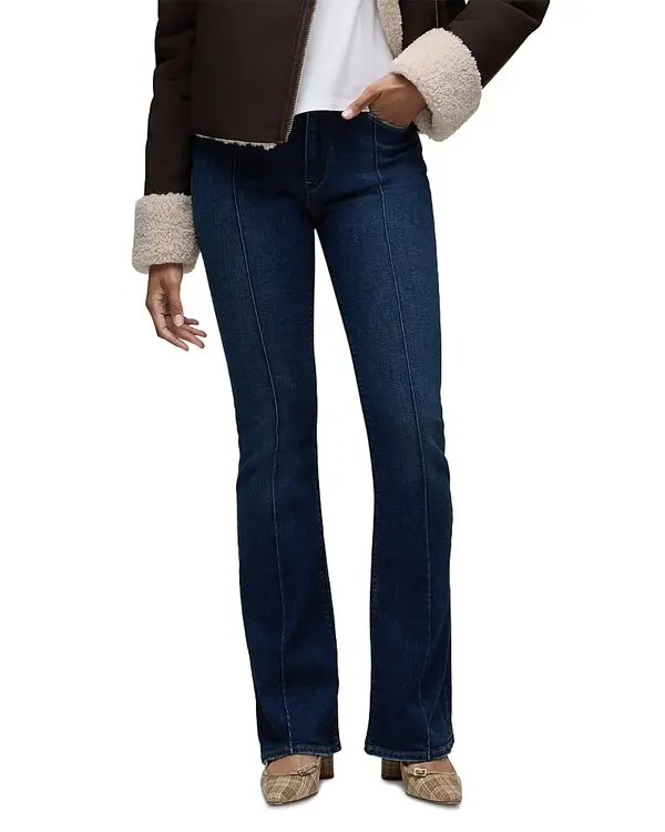 Hudson Jeans Barbara Pintuck High Rise Bootcut Jeans - Electric Light
