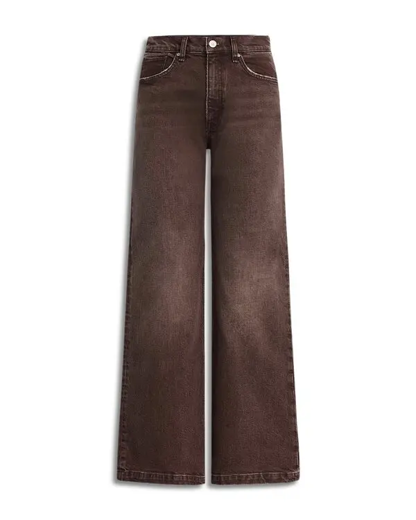 Hudson Jeans Jodie High Rise Loose Wide Leg Jeans - Walnut