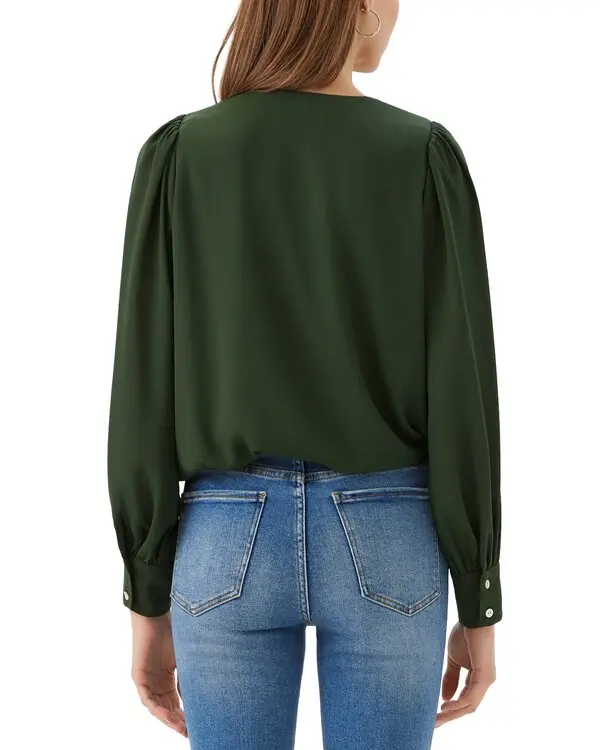 Karen Kane V Neck Puff Sleeve Top
