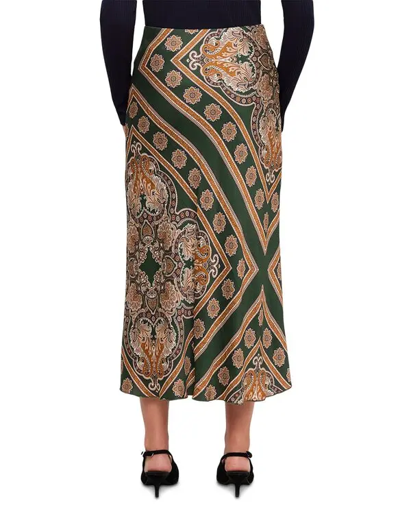 Karen Kane Printed Bias Cut Midi Skirt