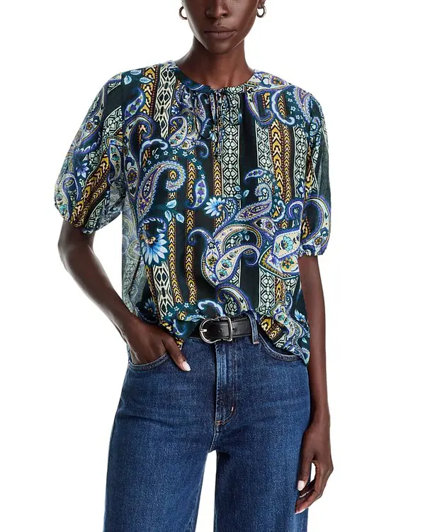 Johnny Was Margot Short Sleeve Blouse