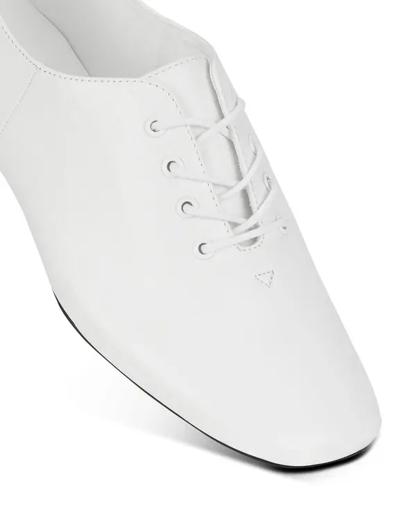 Jeffrey Campbell Swingdance Leather Oxford Flats - White