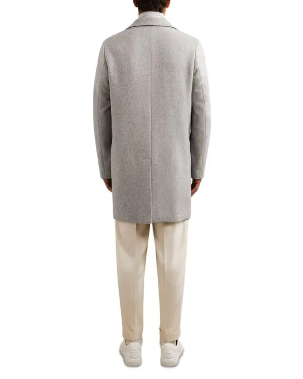 REISS Gable Removable Gilet Single Breast Overcoat