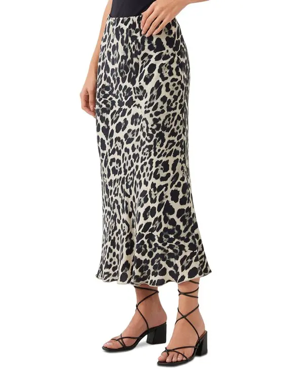 Karen Kane Petite Printed Bias Cut Midi Skirt