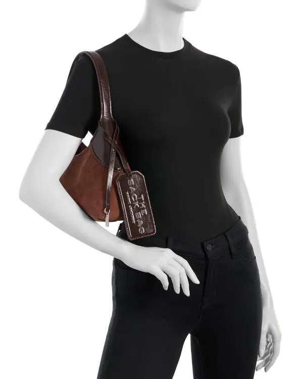 Marc Jacobs Sack Small Belted Suede Shoulder Bag
