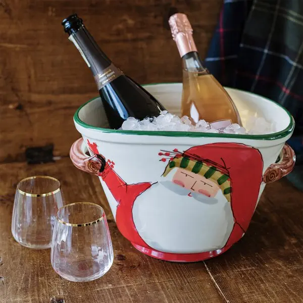 VIETRI Old St. Nick Cachepot