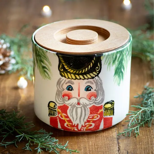 VIETRI Nutcrackers Small Canister