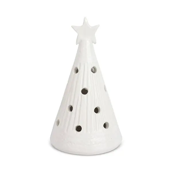 VIETRI Foresta Medium Christmas Tree Figurine - White