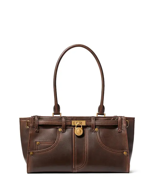 Michael Kors Hamilton Moderne East/west Leather Shoulder Tote