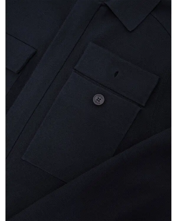 REISS Fleetwood Concealed Placket Pocket Zip Jacket