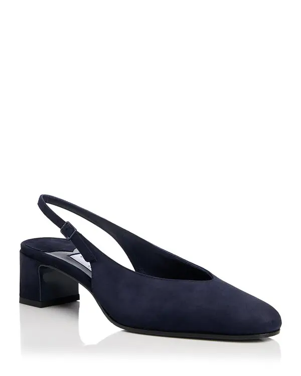 JIMMY CHOO Eyla Suede Slingback Pumps - Marine