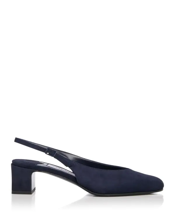 JIMMY CHOO Eyla Suede Slingback Pumps - Marine