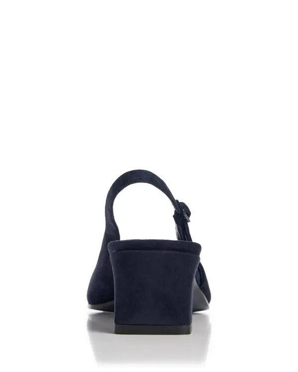JIMMY CHOO Eyla Suede Slingback Pumps - Marine