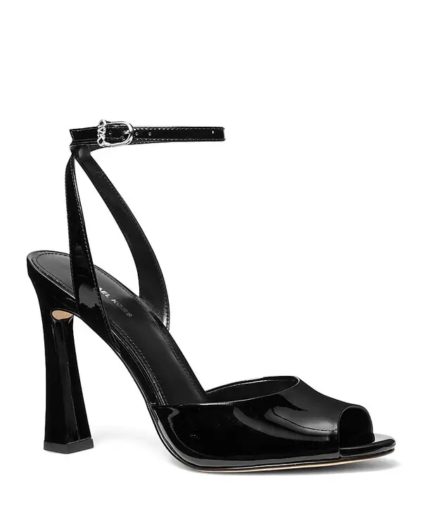 Michael Kors Rosie High Leather Sandals - Black