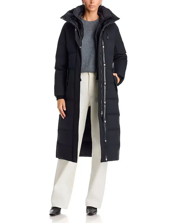 Mackage 2 In 1 Longline Down Coat - Black