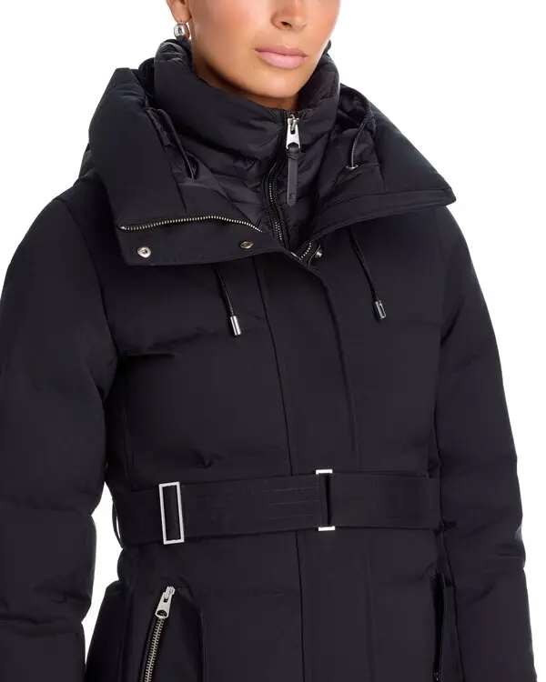 Mackage 2 In 1 Longline Down Coat - Black