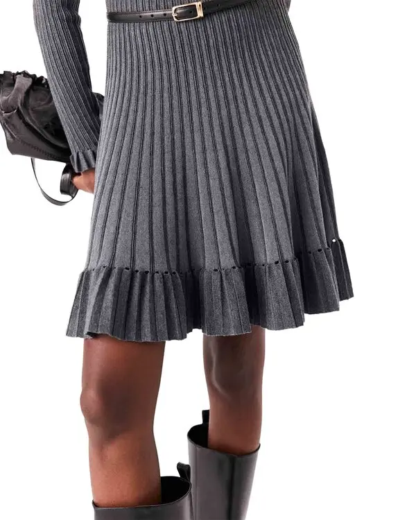Maje Ritalia Gradient Ribbed Knit Dress