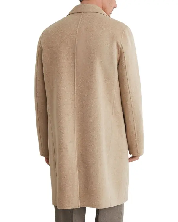 REISS Knight Epsom Wool Blend Coat - Oatmeal