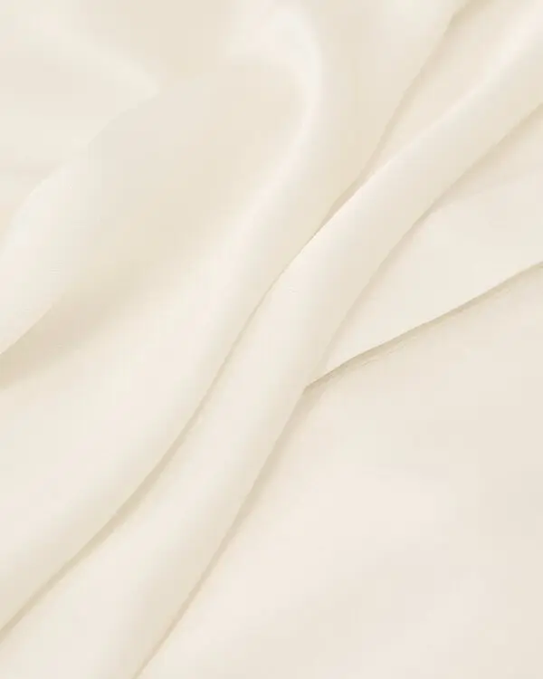 REISS Gia Silk Draped Sleeveless Blouse - Ivory