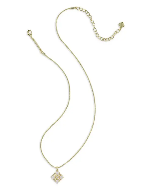 Kendra Scott Dira Crystal & Cultured Freshwater Pearl Pendant Necklace, 16-19