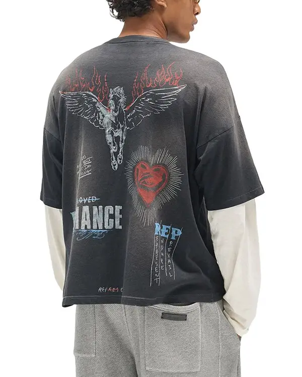 REPRESENT Heavier Than Heavens Cotton & Hemp Logo Graphic T-shirt