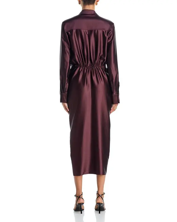 A.L.C. Mila Silk Blend Shirt Dress