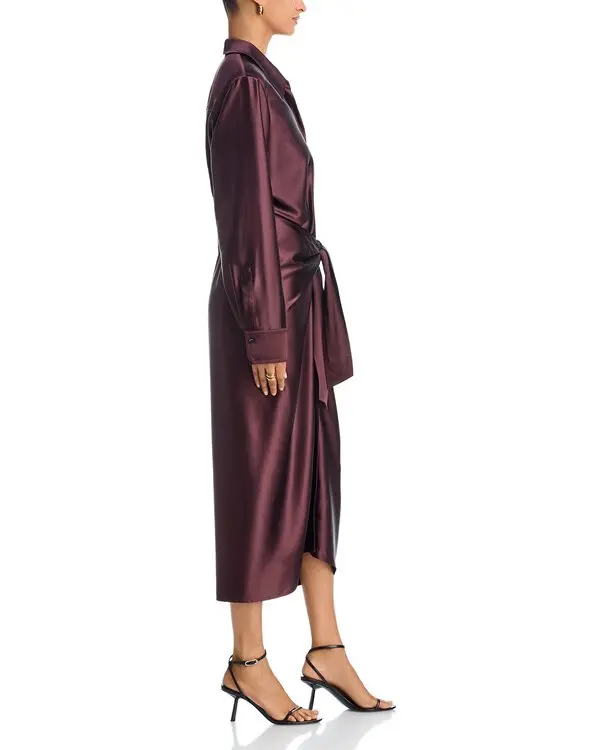 A.L.C. Mila Silk Blend Shirt Dress