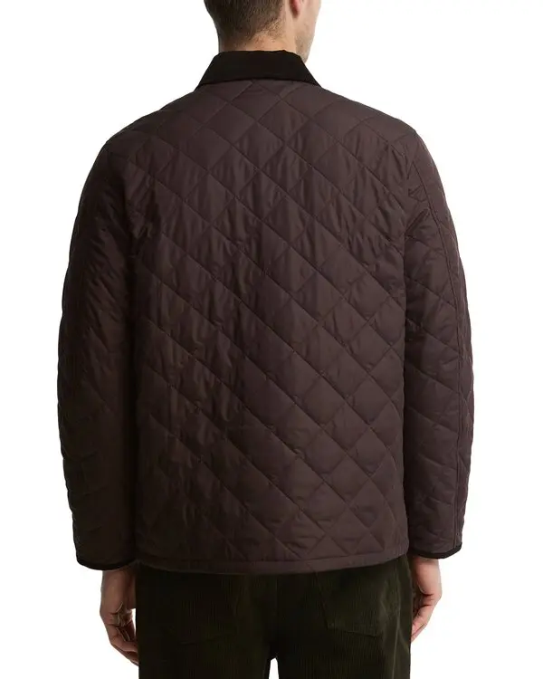 Barbour Hornby Point Collar Quilted Button Jacket
