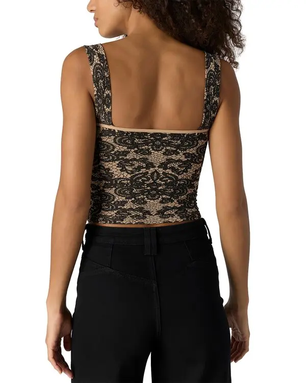 Free People Lace Up Square Neck Tank