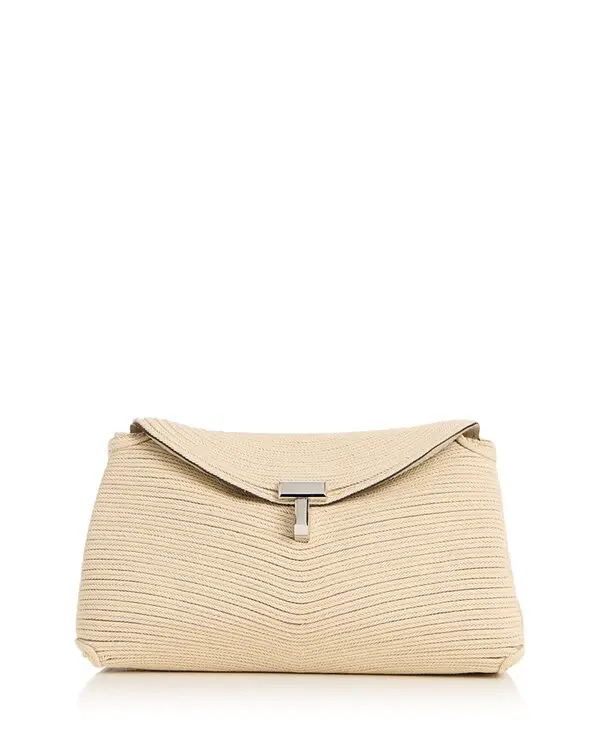 TOTEME Mini T-lock Rope Clutch - Pearl