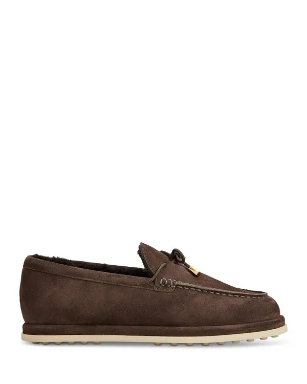 TOD'S Suede Shearling Lined Loafers