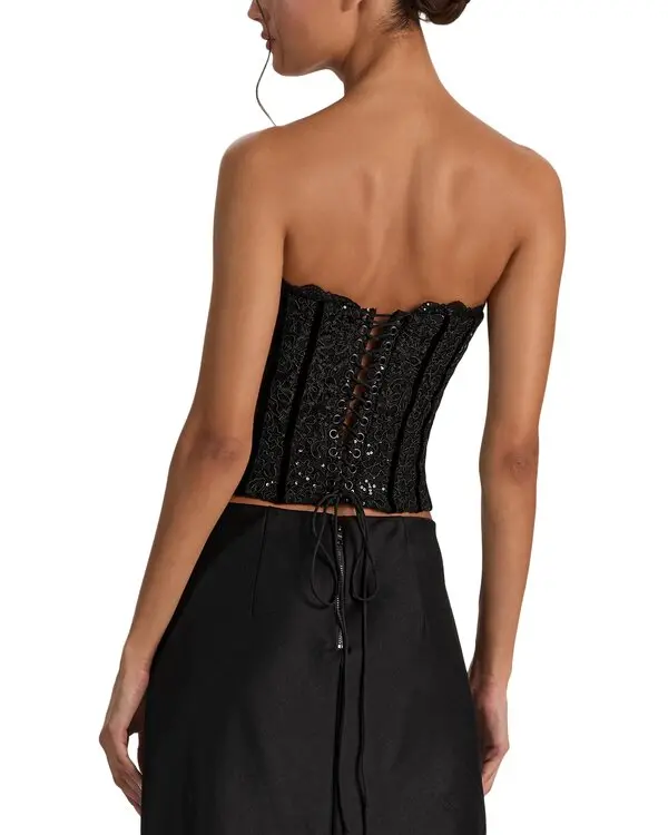 Alice + Olivia Cosette Strapless Corset Top
