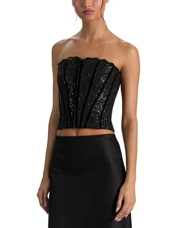 Alice + Olivia Cosette Strapless Corset Top