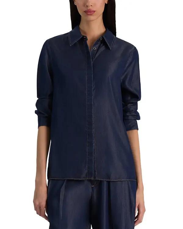 Alice + Olivia Willa Relaxed Denim Shirt