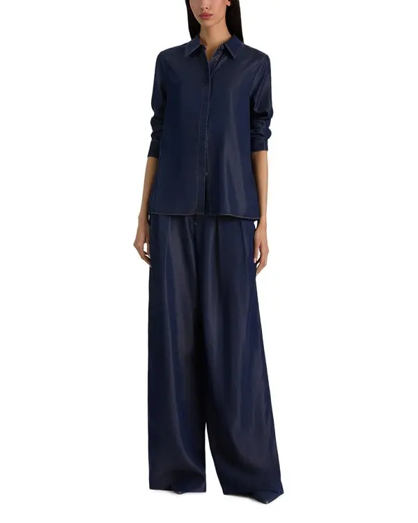 Alice + Olivia Willa Relaxed Denim Shirt