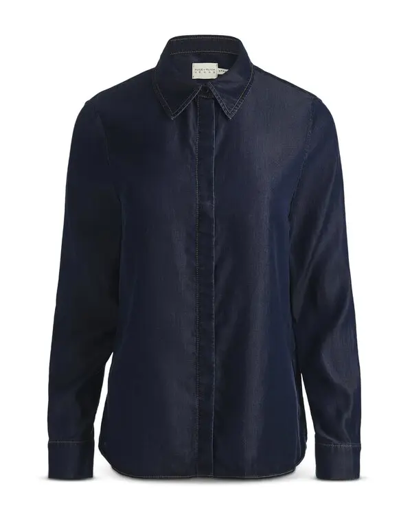 Alice + Olivia Willa Relaxed Denim Shirt