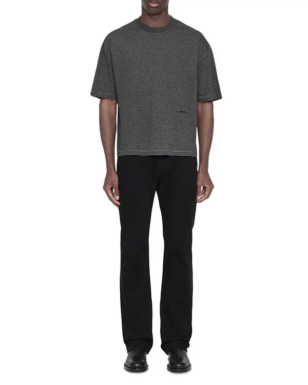 ALLSAINTS Axel Cotton Blend Relaxed Crewneck Stripe T-shirt