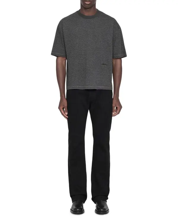 ALLSAINTS Axel Cotton Blend Relaxed Crewneck Stripe T-shirt