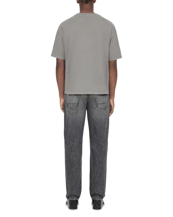 ALLSAINTS Raphy Cotton Jacks Place Logo Crewneck T-shirt - Fossil Grey