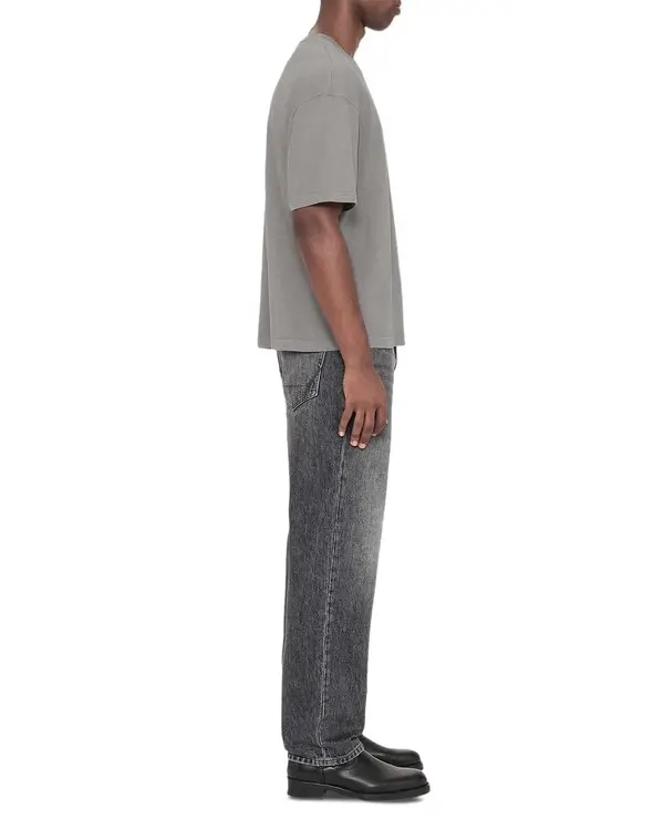 ALLSAINTS Raphy Cotton Jacks Place Logo Crewneck T-shirt - Fossil Grey