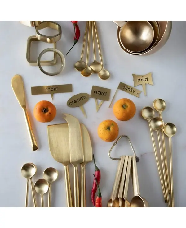 BE HOME Luxe Thin Long Spoons, Set Of 4