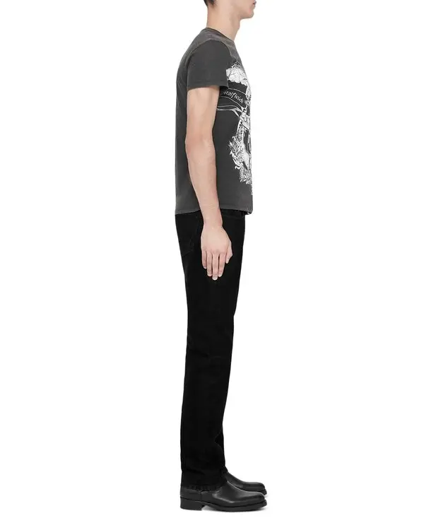 ALLSAINTS Eagle Emblem Cotton Crewneck Logo T-shirt