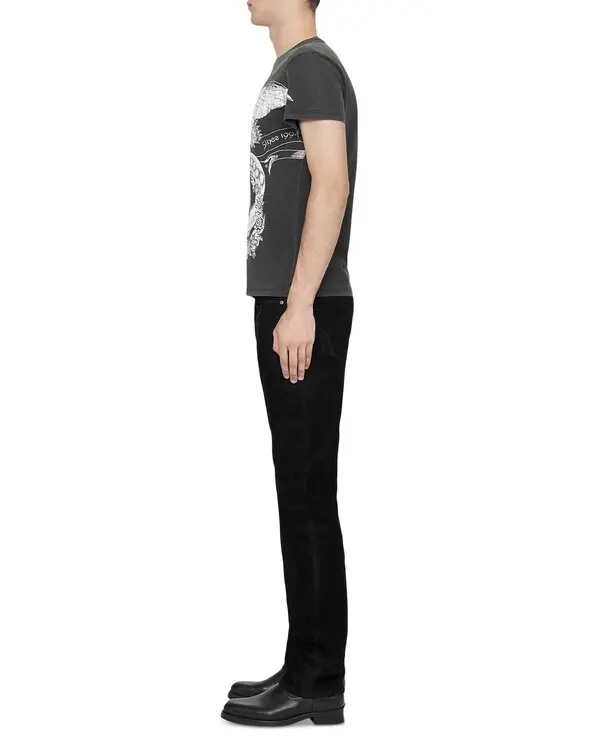 ALLSAINTS Eagle Emblem Cotton Crewneck Logo T-shirt