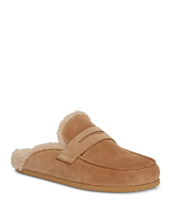 Paige Wynn Suede Shearling Lined Mules