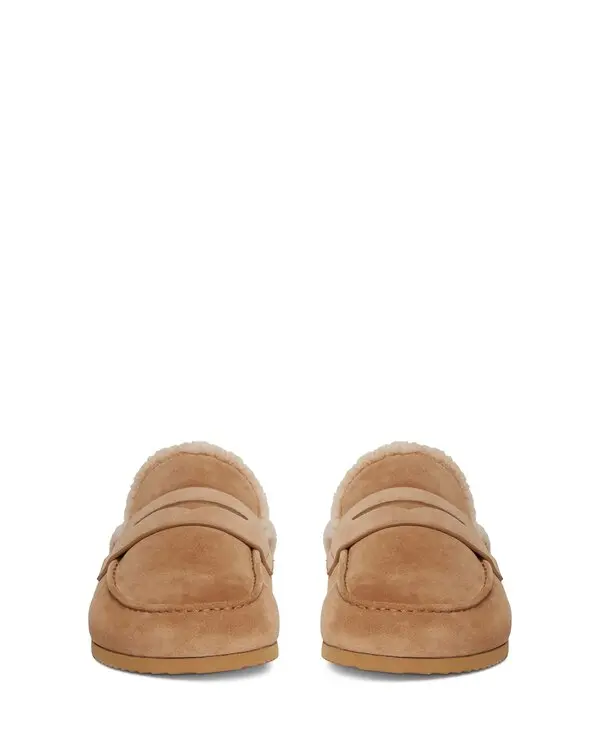 Paige Wynn Suede Shearling Lined Mules